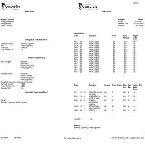 Meaghan Mueller - Unofficial Transcript | PDF