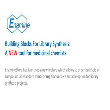 Enaminestore Tutorial: Building Blocks for Library Synthesis | PPT