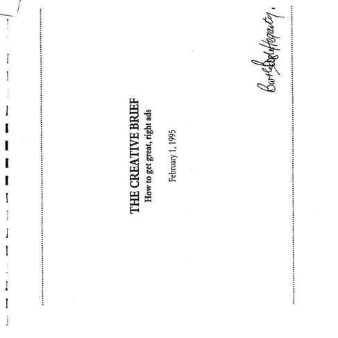 Bbh creative brief doc another | PDF