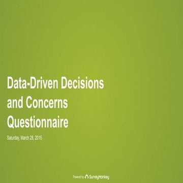 Data-Driven Decisions and Concerns Questionnaire | PPT