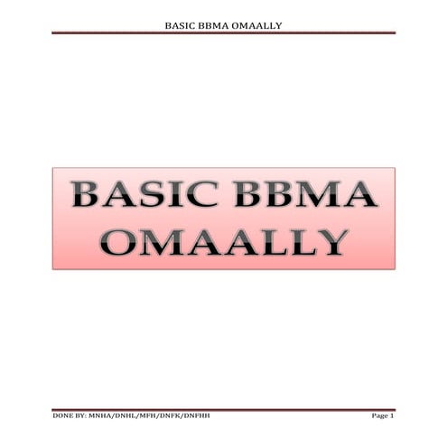 Bbma omaaly is KING | PDF
