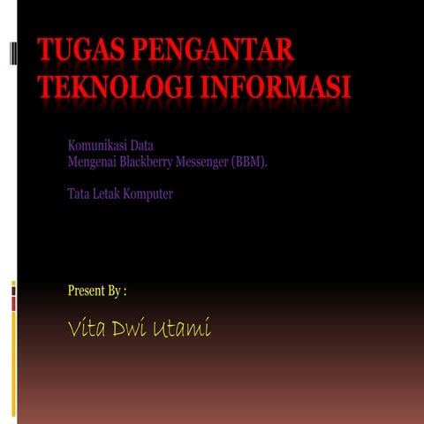 Bbm TUGAS PTI | PPT