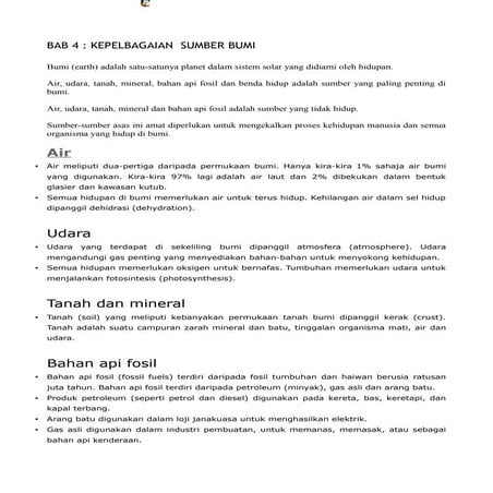 Bbm sains t1 bab 4 | PDF