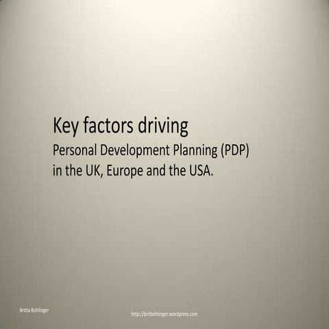 Key Factors Driving PDP in the UK, Europe and the USA | PPTX