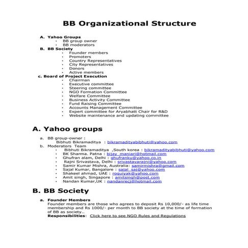 BB_Organizational_Structure | PDF | Email | Internet