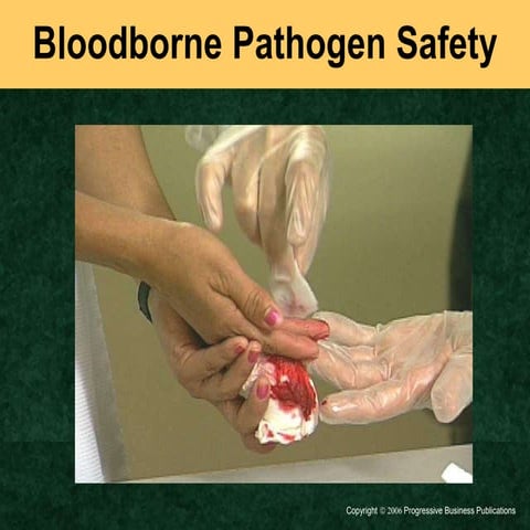 Bloodborne Pathogen Safety | PPTX | Infectious Diseases | Diseases and ...