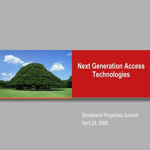 Next Generation Access Technologies | PPT