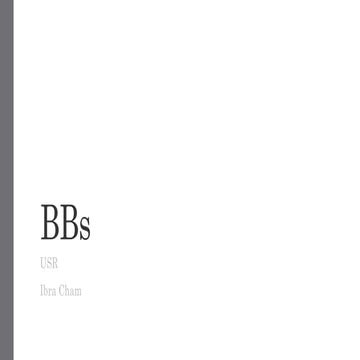 BBs | PPT