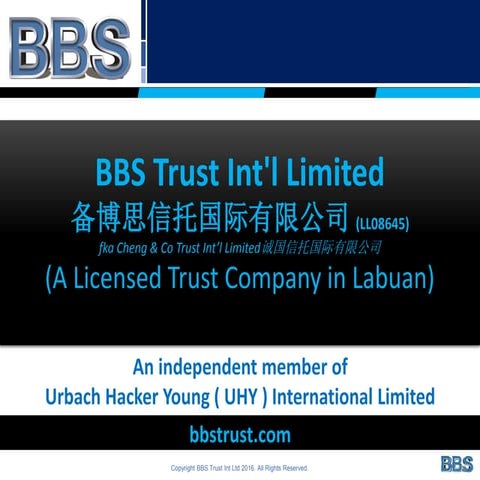 BBS Trust - Labuan Foundation | PDF | Life Insurance | Insurance