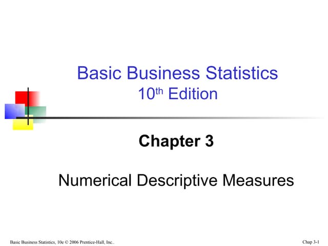 Introduction to business statistics | PPTX
