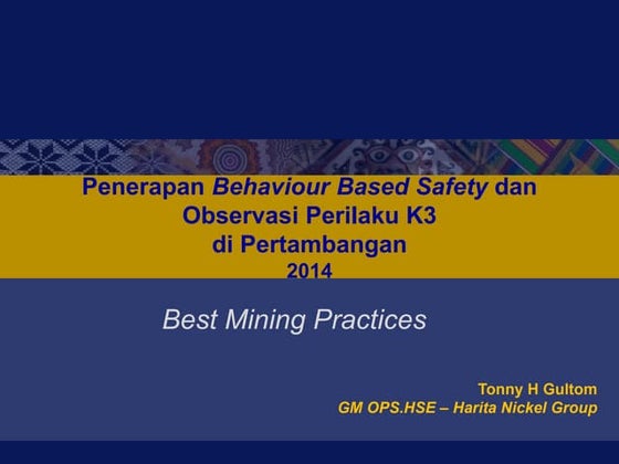Behavior based safety | PPSX