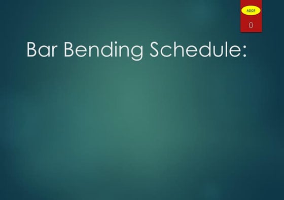 Bar bending schedule for neck column | DOCX | Civil Engineering ...