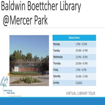 Baldwin Boettcher Virtual Tour | PPTX