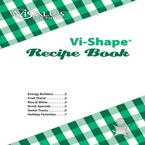 Recette shake Visalus | PDF