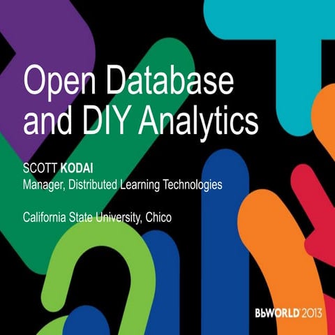 Open Database and DIY Analytics | PPT