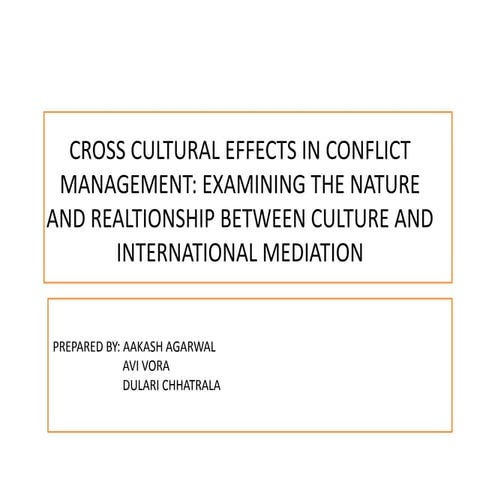 Cultural Conflict | PPTX