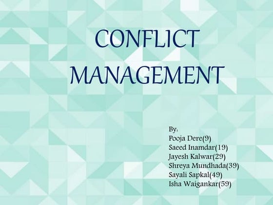 Conflict | PPTX