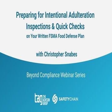 IA Inspections & Quick-Checks Resuming ... Are You Ready? | PPT