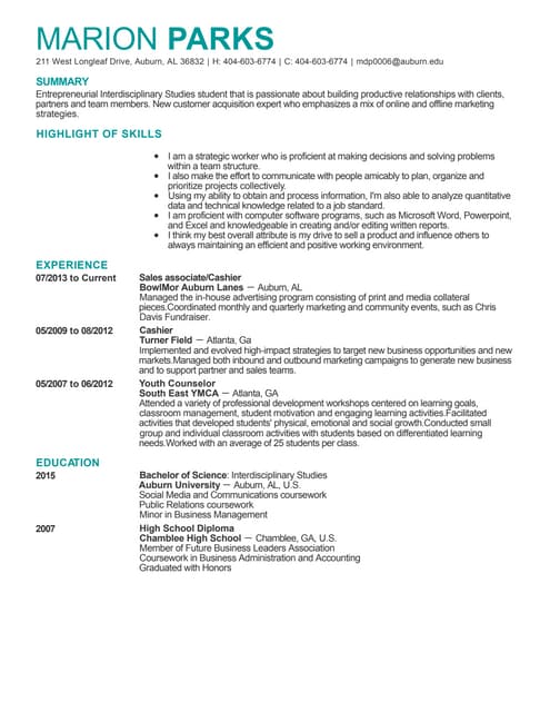 KReynolds Resume | DOC