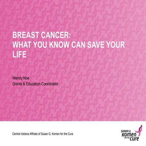 Breast Cancer Awareness Presentation | PPTX