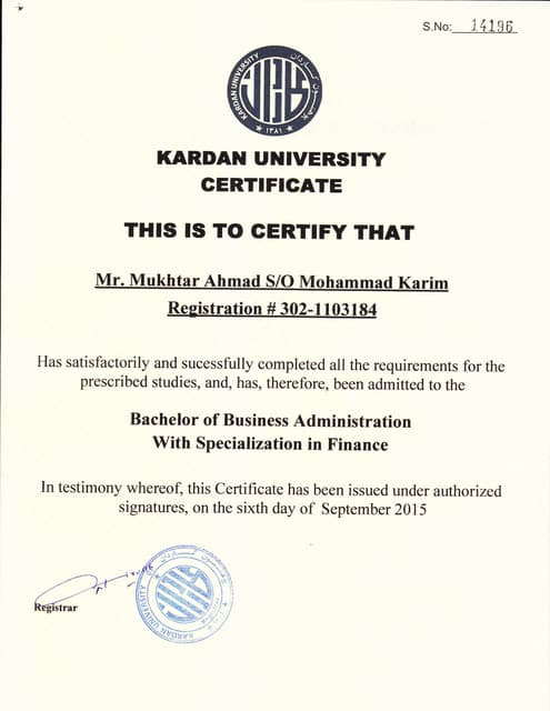 bba transcript | PDF