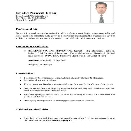 Khalid Resume | DOC