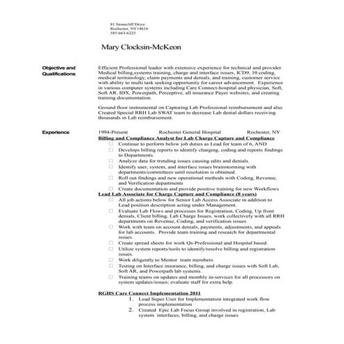 Mary McKeon RRH Resume | RTF