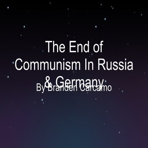 Fall of Soviet Union | PPTX