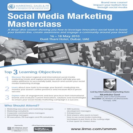 Socialize - Social Media Marketing Master Class Dubai | PDF