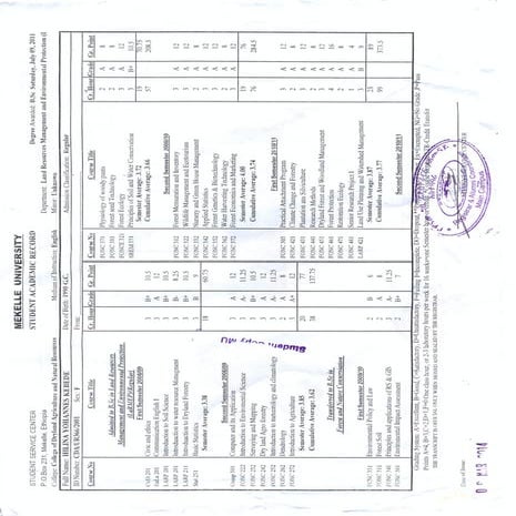 BSc transcript page (1) | PDF