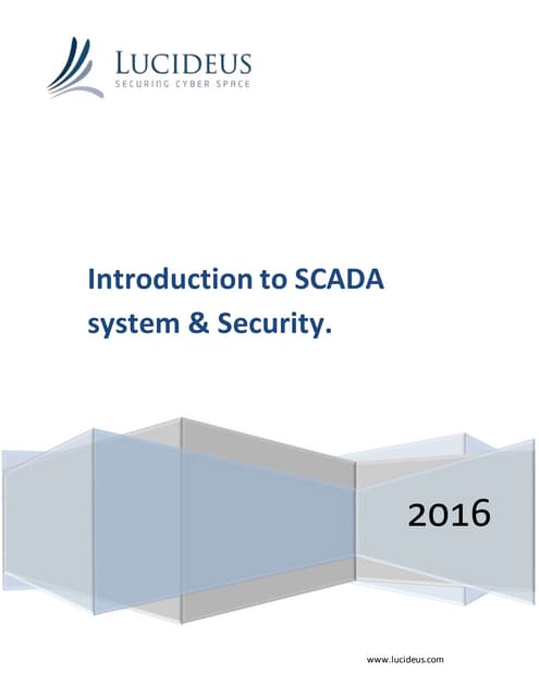 A presentation on scada system | PDF