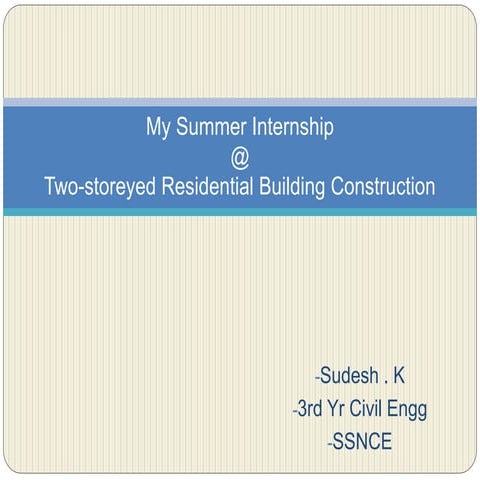 Internship review (Civil Engineering) | PPTX