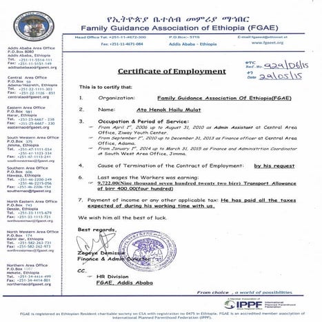 Work Certificate | PDF
