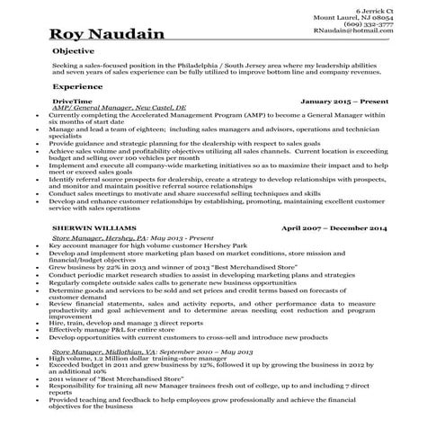 Roy Resume | DOC