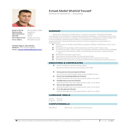 Emad CV | DOCX