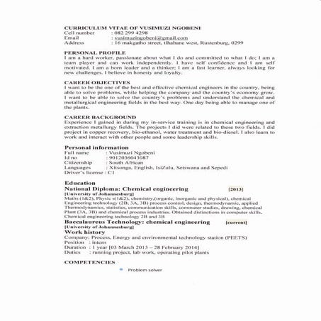 LP MUDAU CV DOC. | DOCX