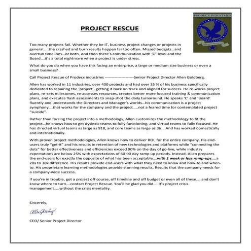project rescue | PDF