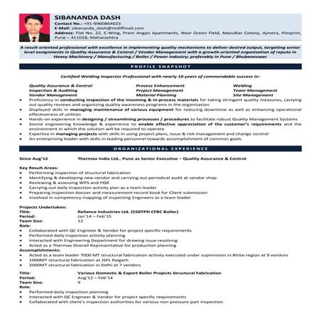 Resume S Dash | PDF