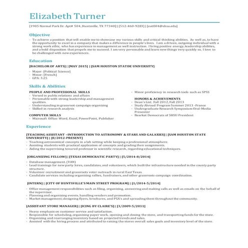 Turner_Elizabeth Resume | PDF