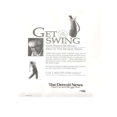 Detroit News golf ad | PDF