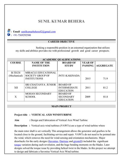 Sunil Kumar Behera presentations