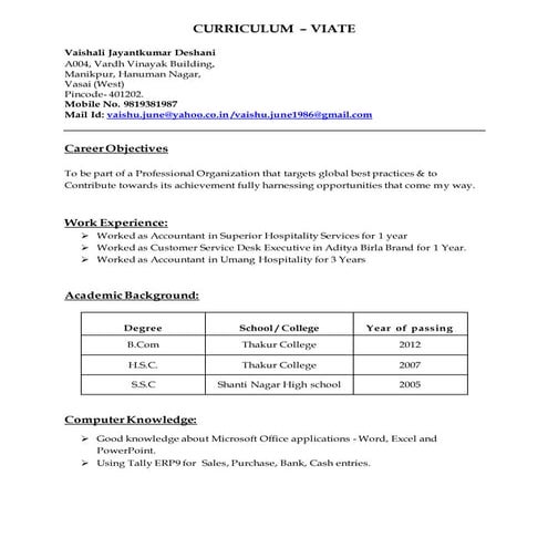 Curriculum Vitae | DOC