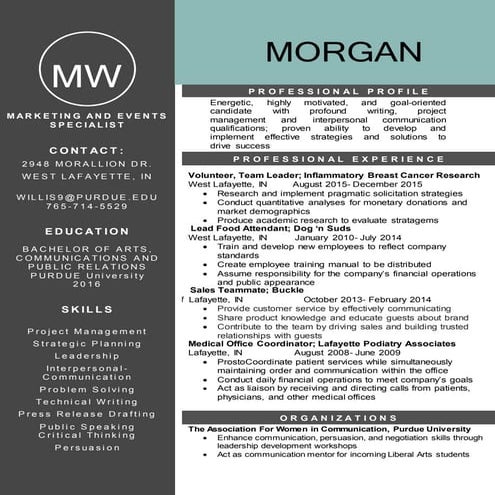 Morgan Willis ISP Resume | DOCX | Business | Business and Finance