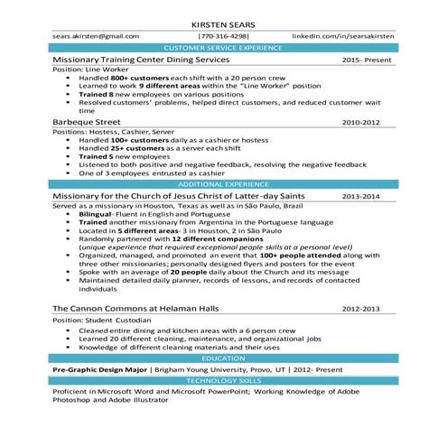 Kristy Keaton-Resume 2016 | PDF