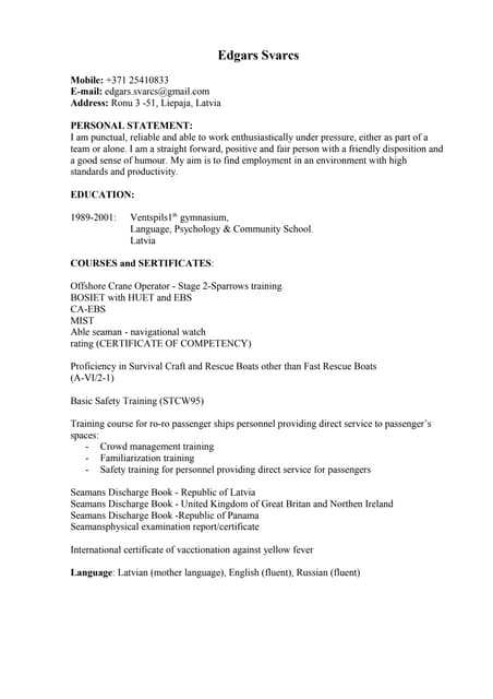 Efficient deck hand | PDF