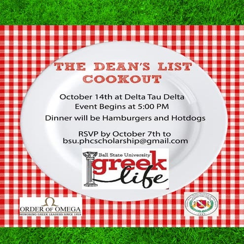 FINALDeans List Cookout | PDF