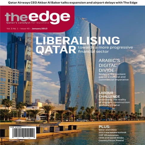 The Edge 40 January 2013 Business Insight Omar bin Laden CEO Qatar bin ...