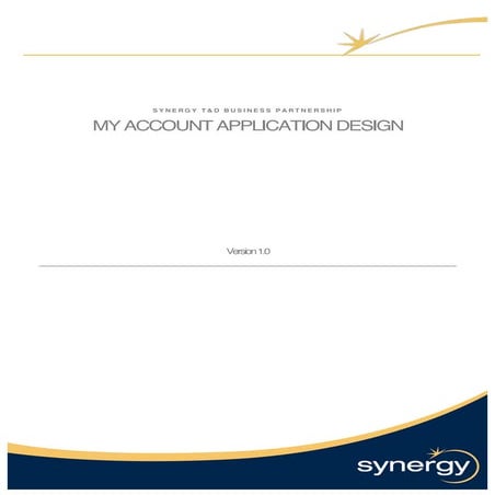 Synergy My Account Design_3 | PDF