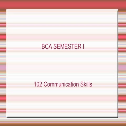 BCA 102 CS SEM 1 Unit 1.ppt