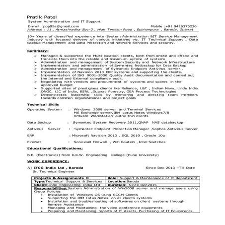 Pratik_Patel_CV_2016 | PDF